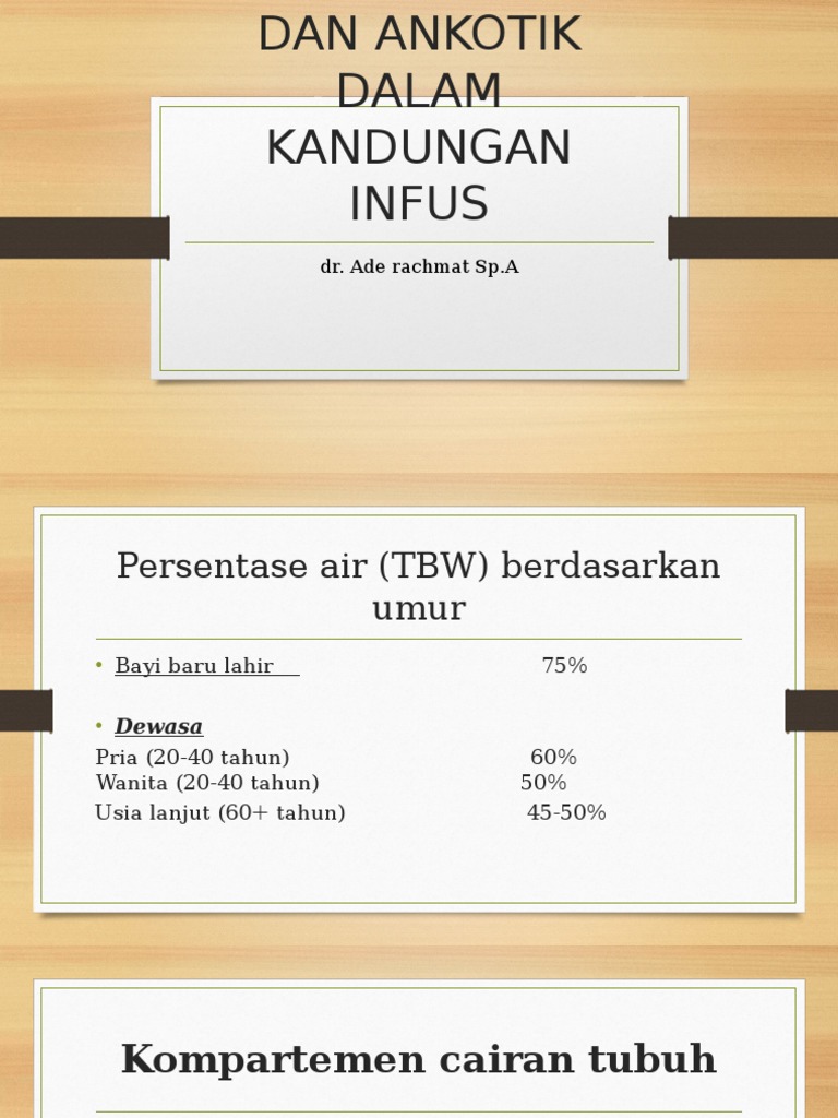 Osmolaritas Dan Ankotik Dalam Kandungan Infus | PDF