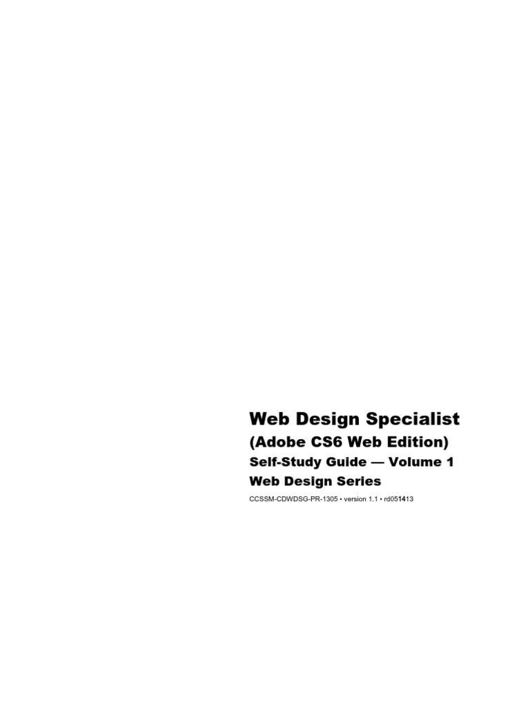 Web Design Specialist Lesson1 | PDF | Html | Html Element