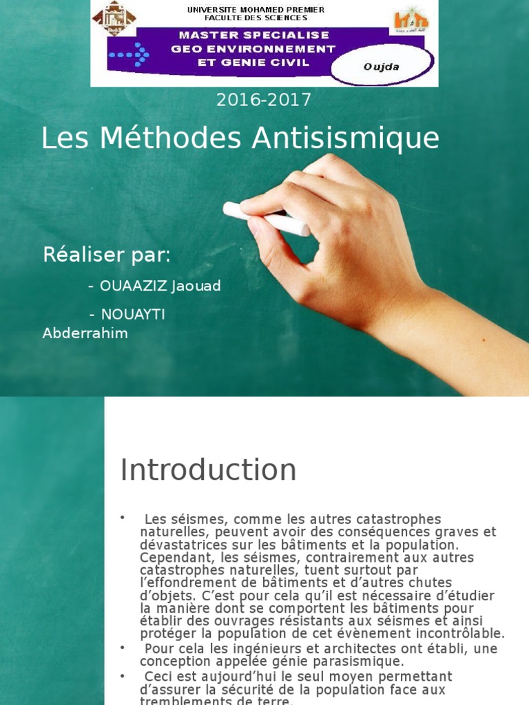 Techniques Antisismiques Bâtiment | PDF | Génie parasismique ...