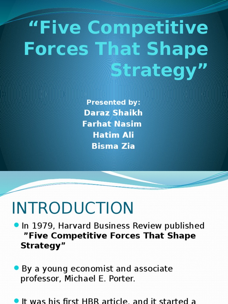 "Five Competitive Forces That Shape Strategy | PDF | Strategic ...