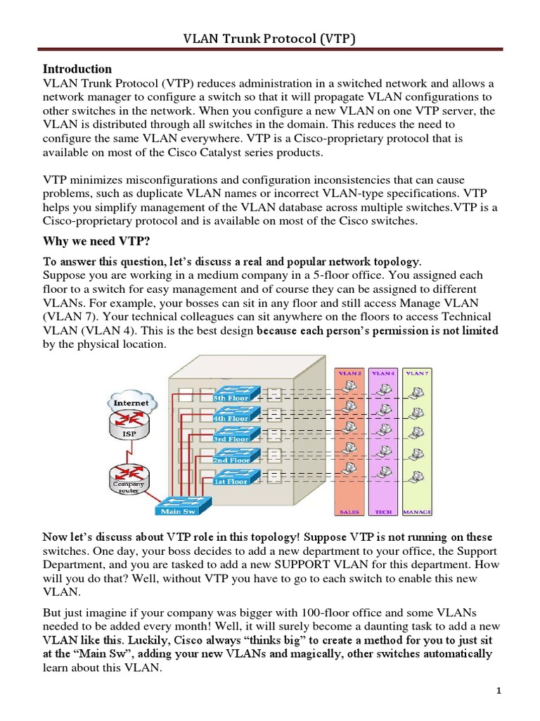 VTP PDF | PDF | Network Switch | Computer Architecture