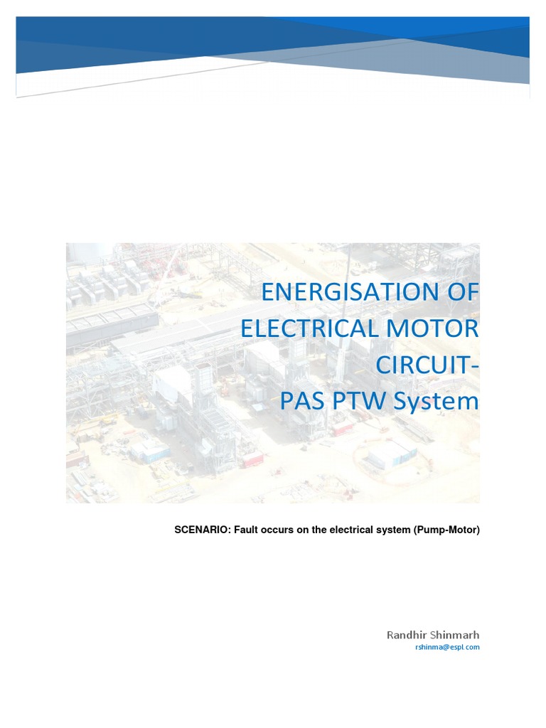 PTW PAS Electrical System Energisation | PDF | Electrical Engineering ...
