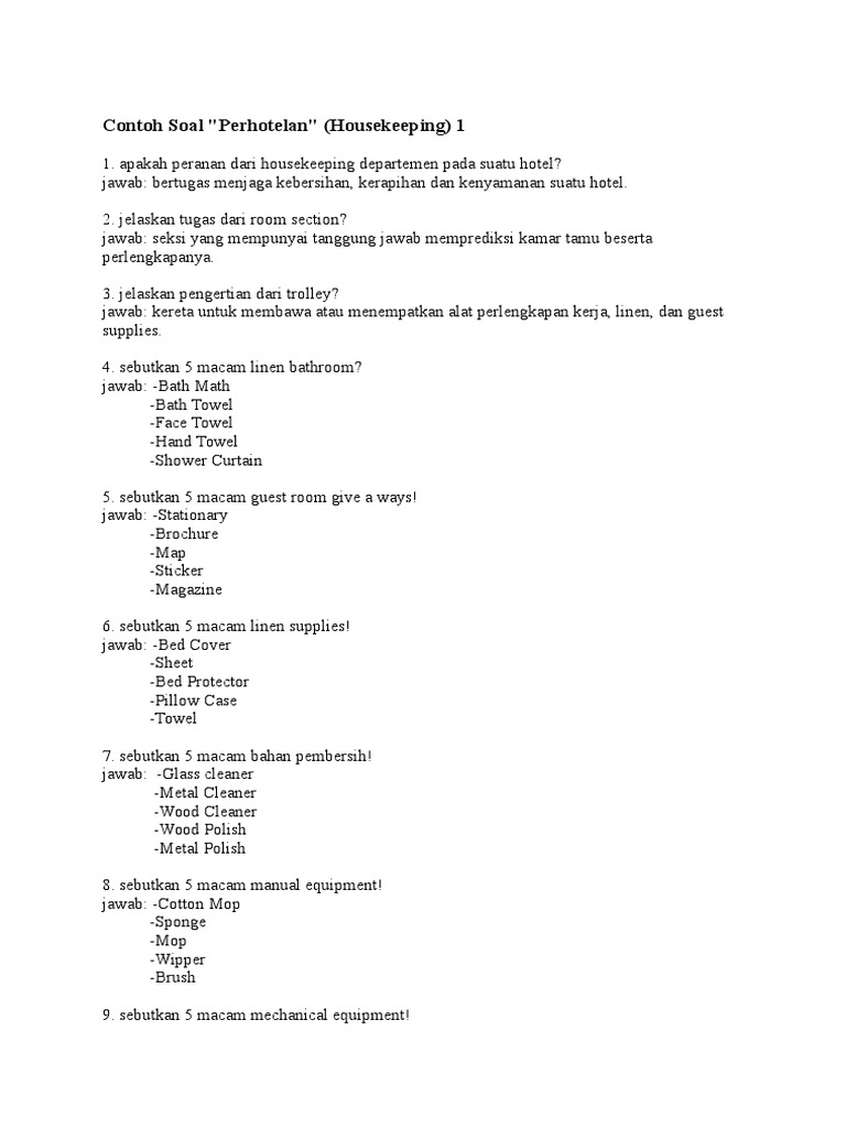 Contoh Soal HK | PDF