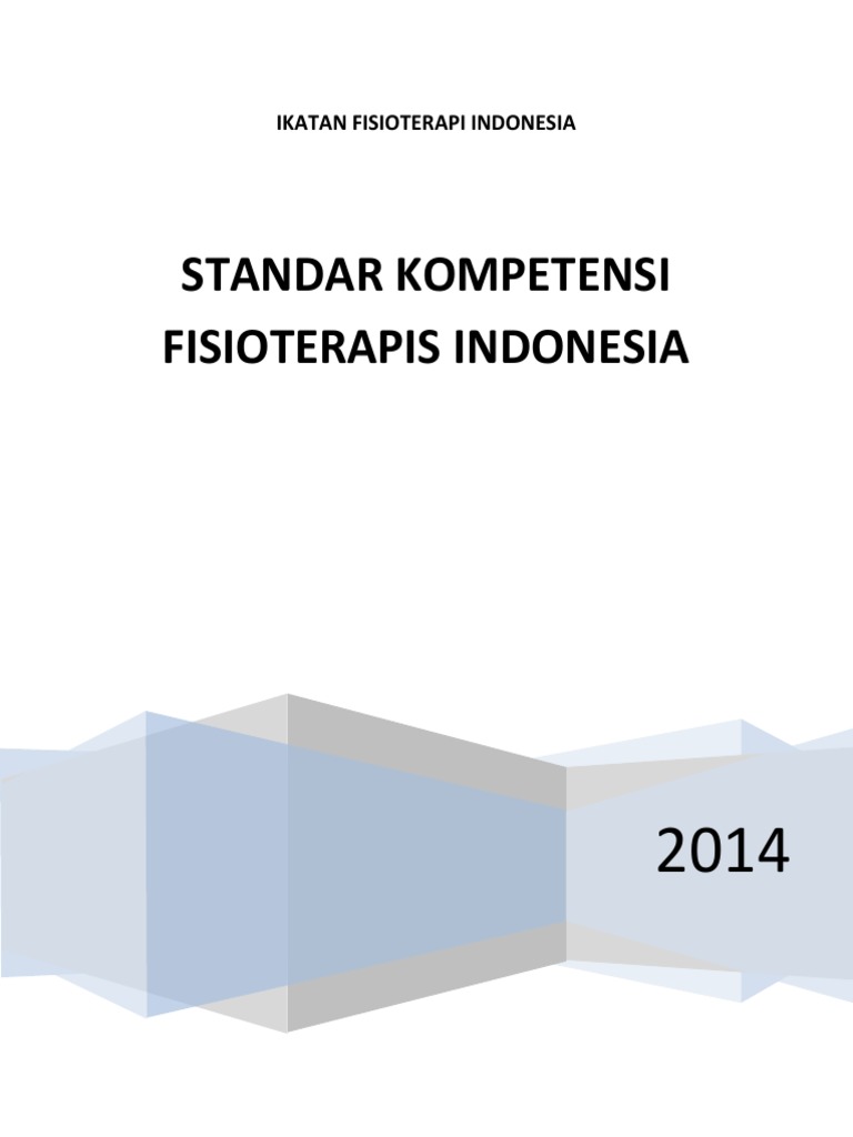 Standar Kompetensi Fisioterapi PDF | PDF