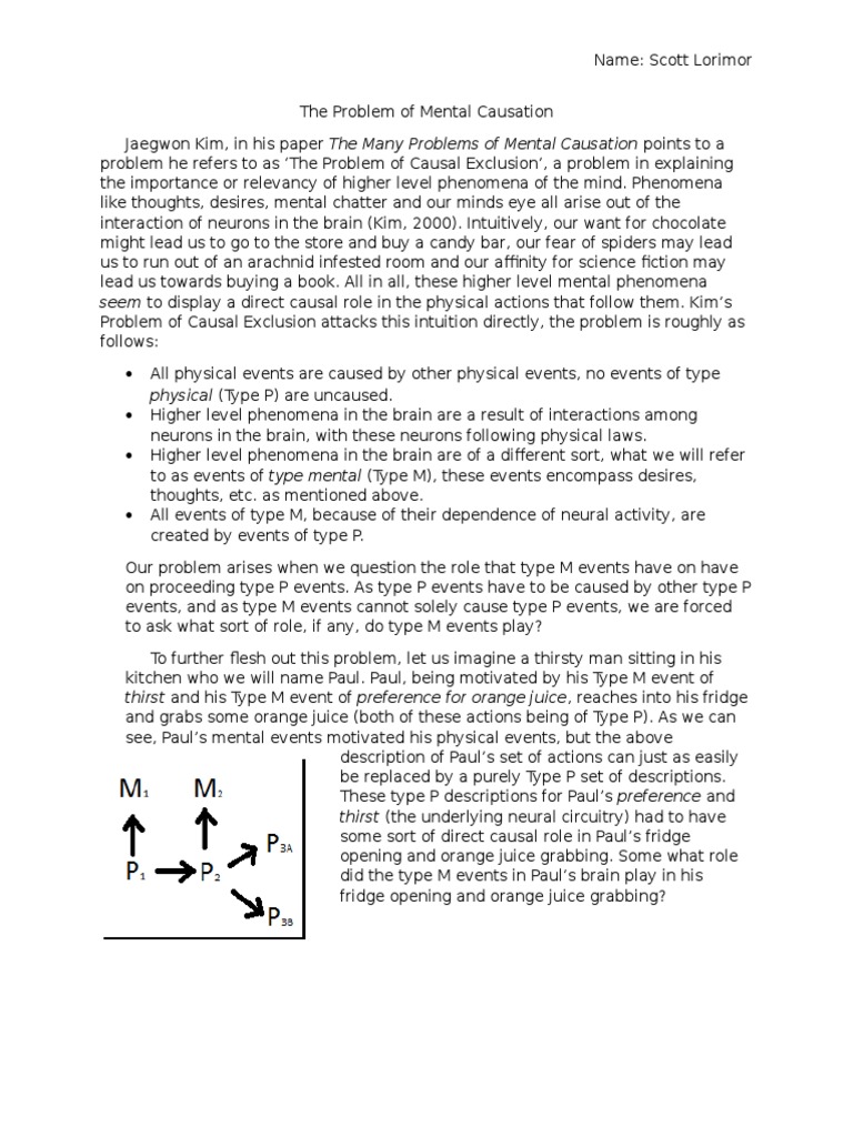 The Problem of Mental Causation | PDF | Causality | Emergence