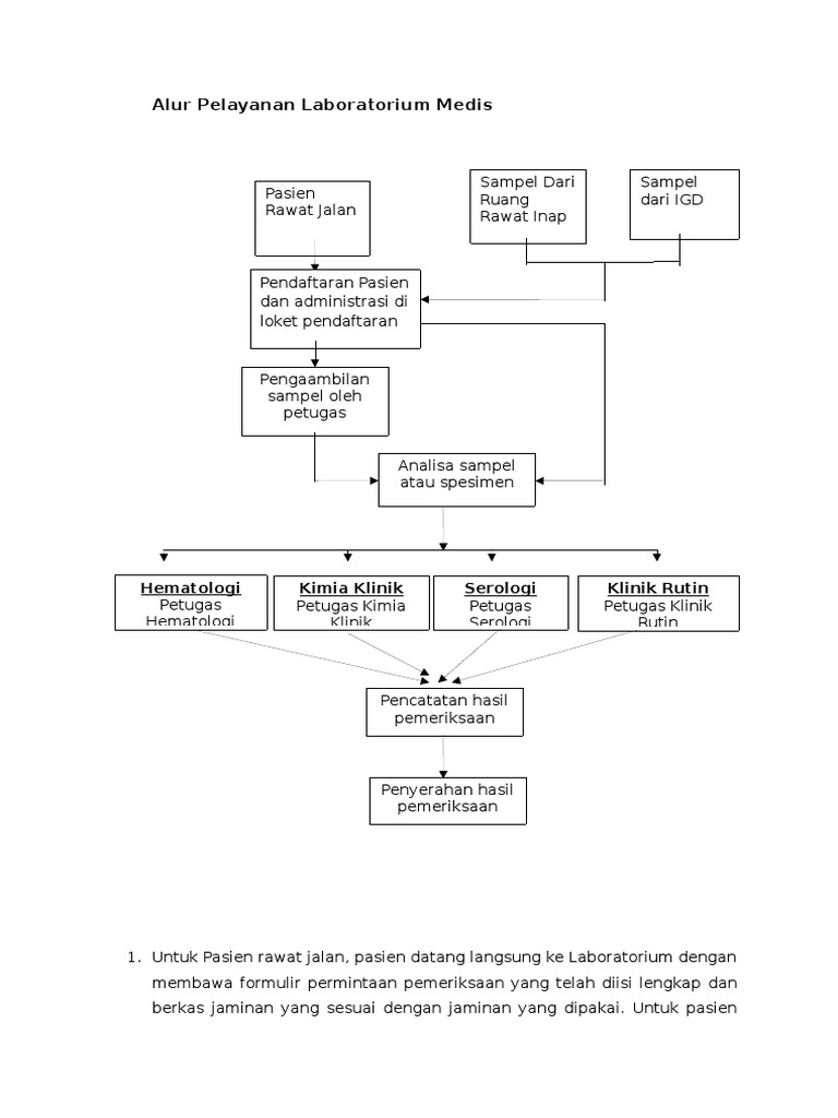 Alur Pelayanan Laboratorium Medis | PDF
