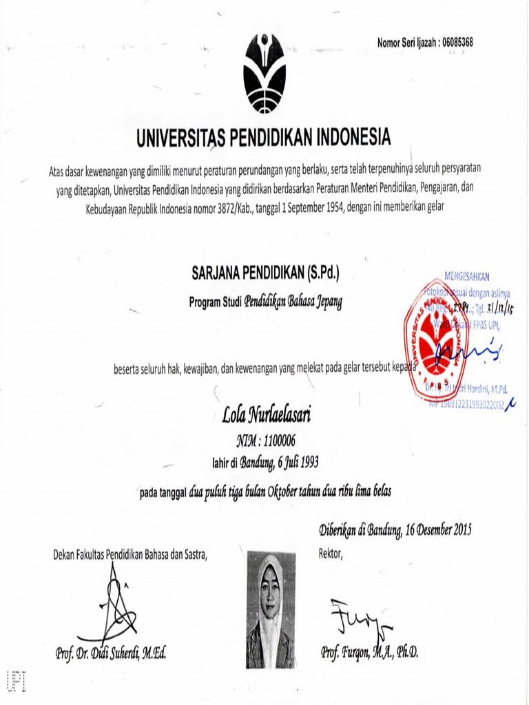 FC Ijazah (Terakhir) | PDF