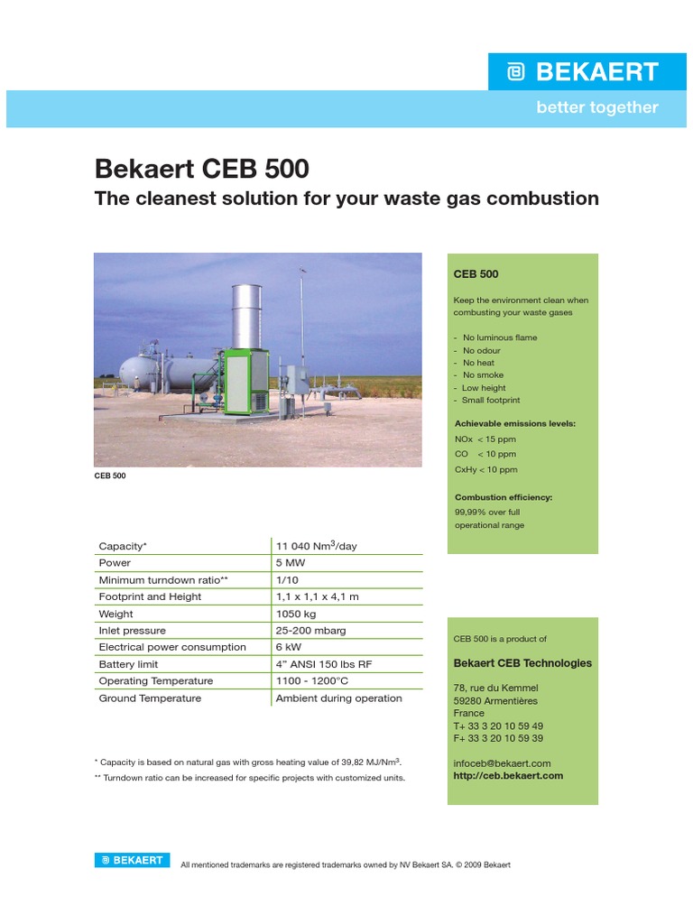 Technical Sheet CEB 500 Europe | PDF