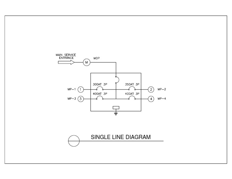 Single Line Diagram | PDF