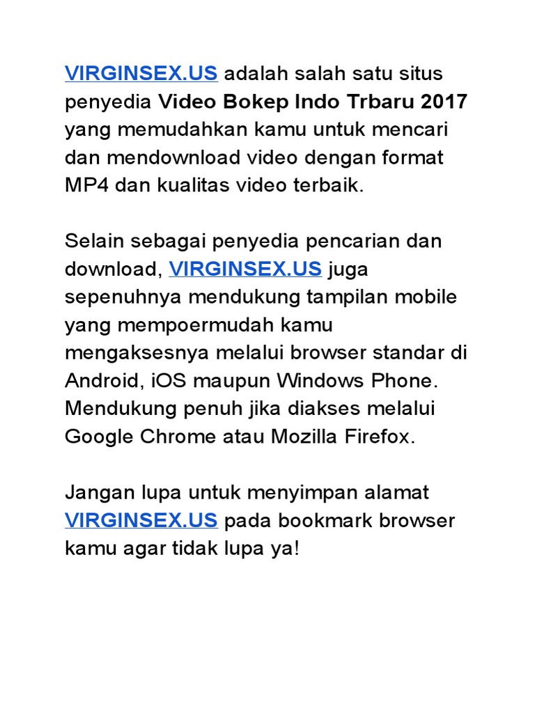 Situs Video Bokep Indo Terbaru 2017 | PDF