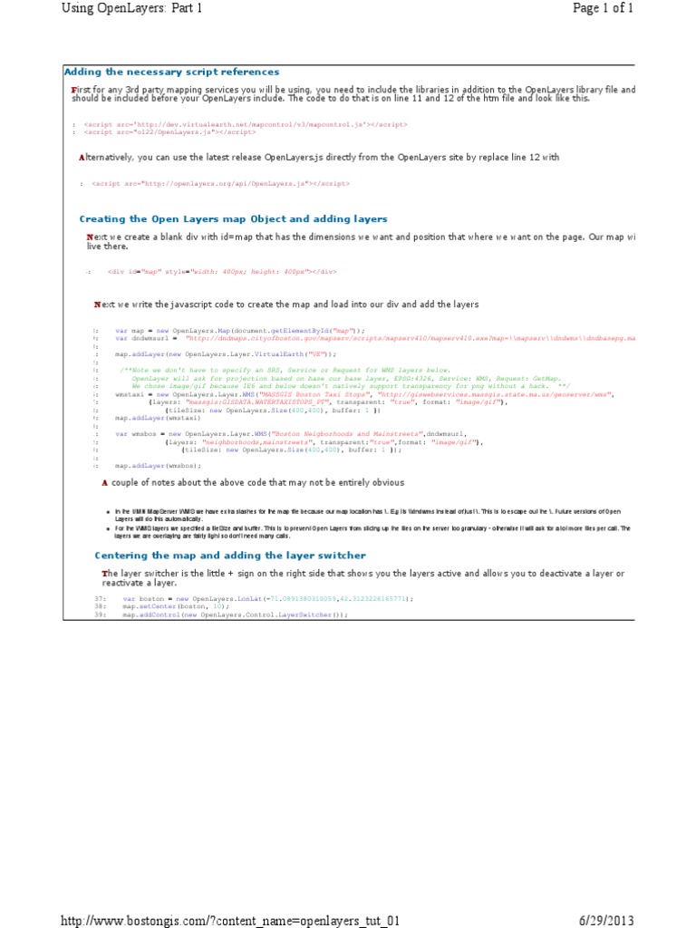OpenLayers Layer Switcher Setup Guide | PDF | Operating System ...