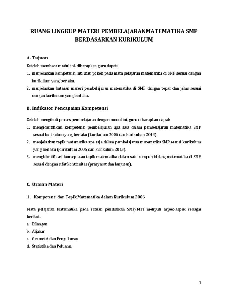 Ruang Lingkup Materi | PDF | Seni