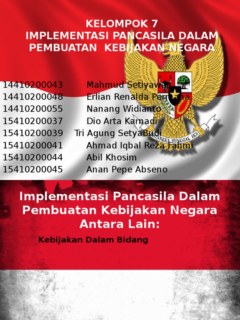 Implementasi Pancasila Dalam Kebijakan Negara | PDF