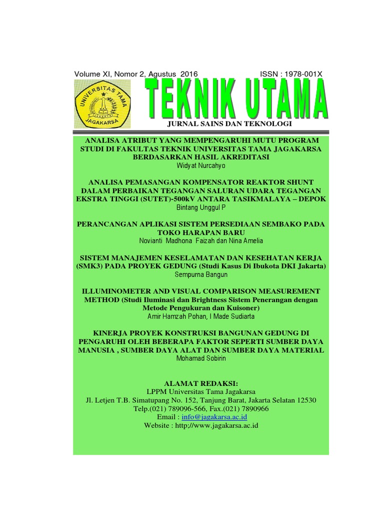 Sistem Manajemen Keselamatan Dan Kesehatan Kerja (Smk3) Pada Proyek ...