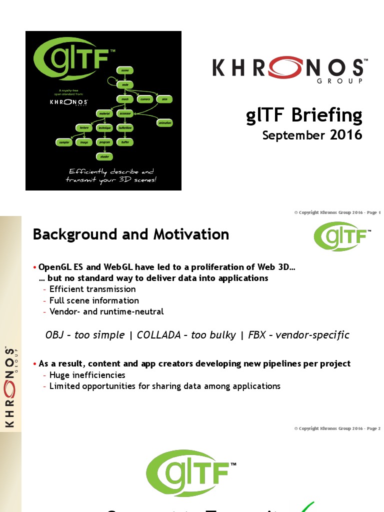 GLTF Overview | PDF | Shader | Computing