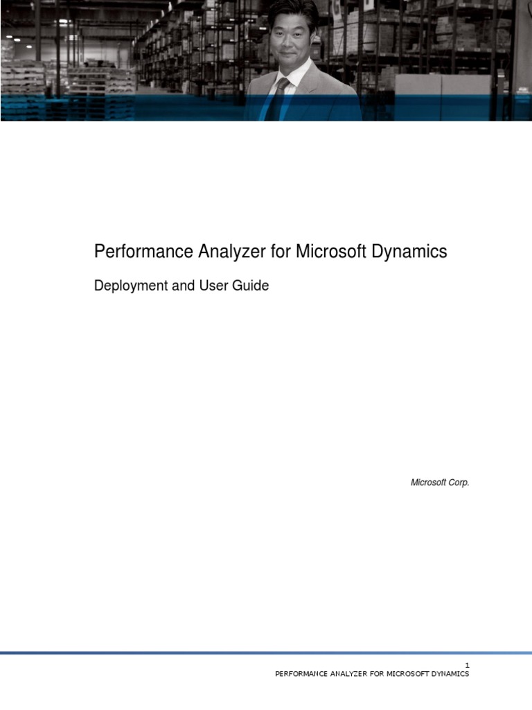 Performance Analyzer For Dynamics Deployment and User Guide | PDF ...