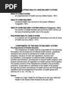 Doh Structure, Function, Vision, Mission 3-6-8 | PDF | Health Care ...