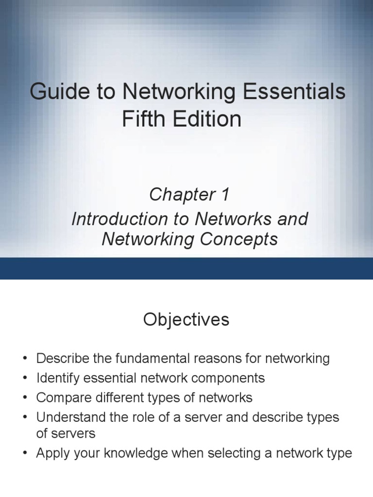 Guide To Networking Essentials Fifth Edition | PDF | Server (Computing ...