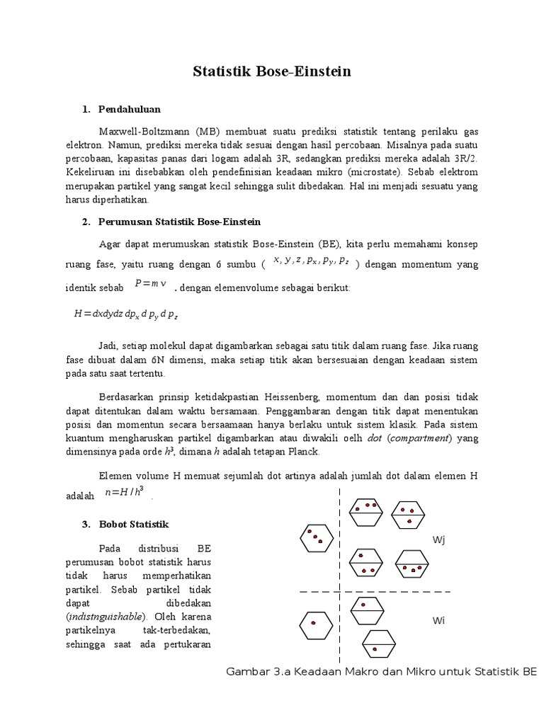 Statistik Bose Einstein | PDF