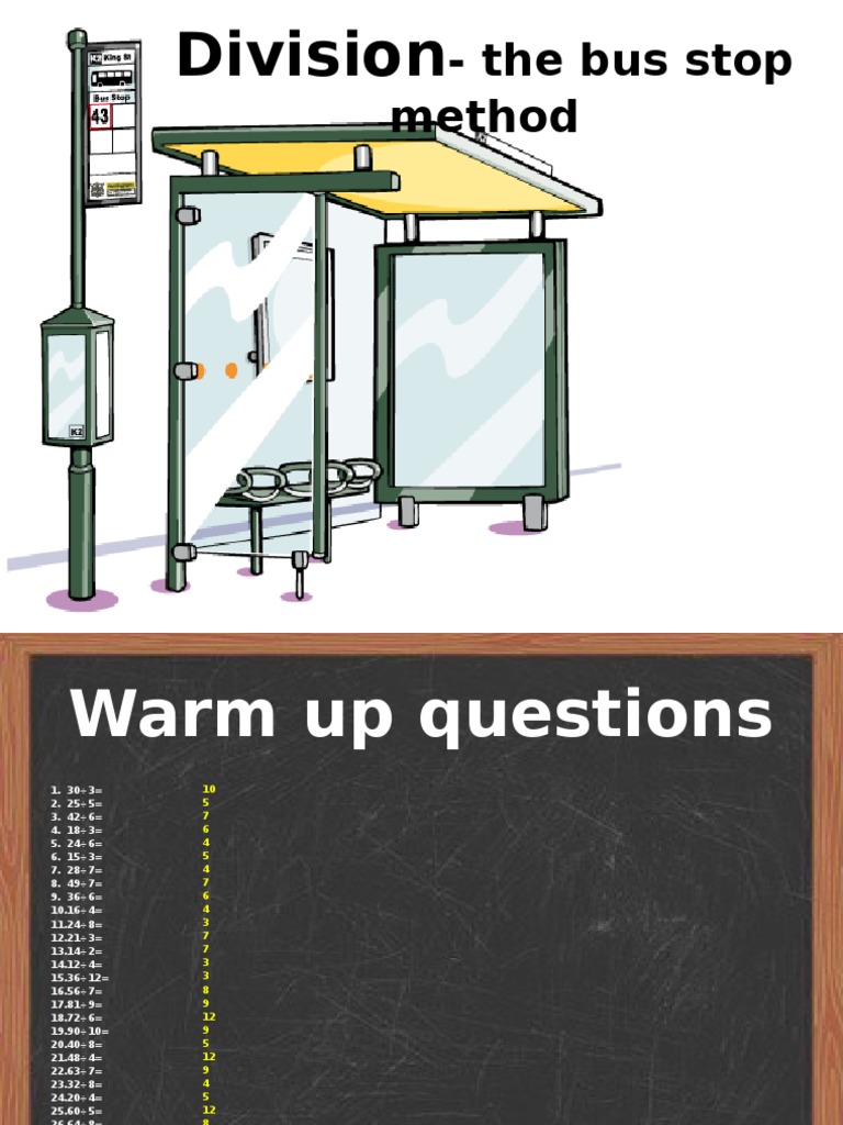 Bus Stop Method for Division Practice | PDF