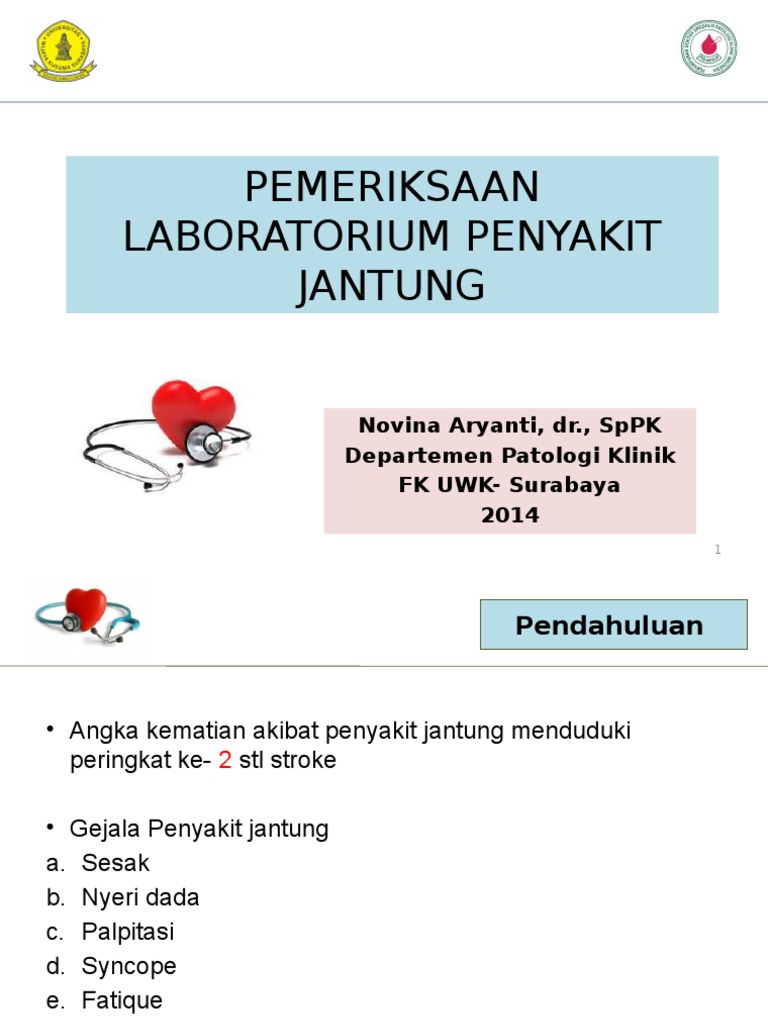 6.pemeriksaan Lab Peny Jantung | PDF | Kesehatan Holistik | Sains ...