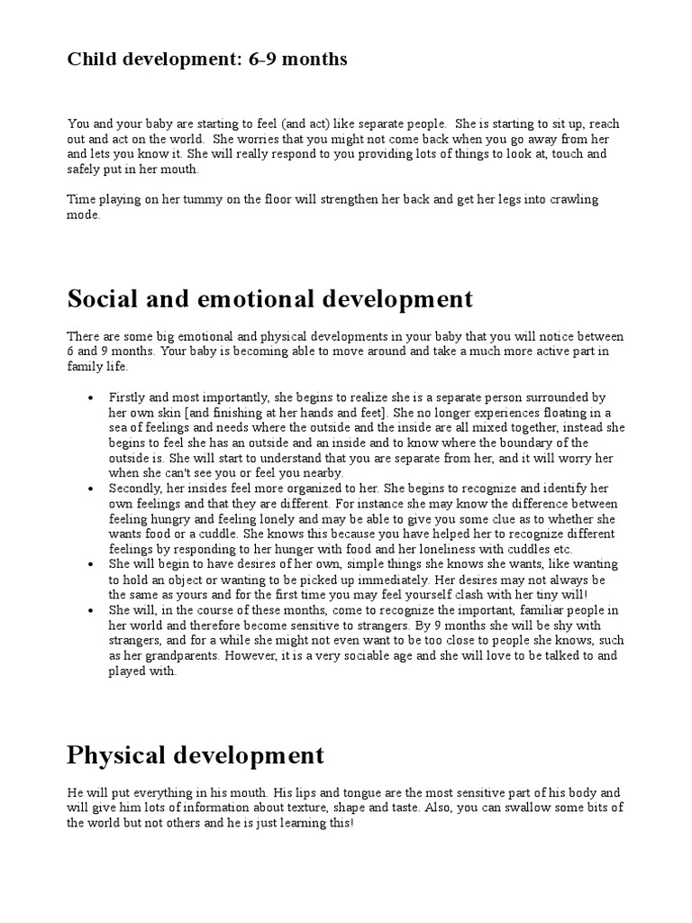 Child Development | PDF