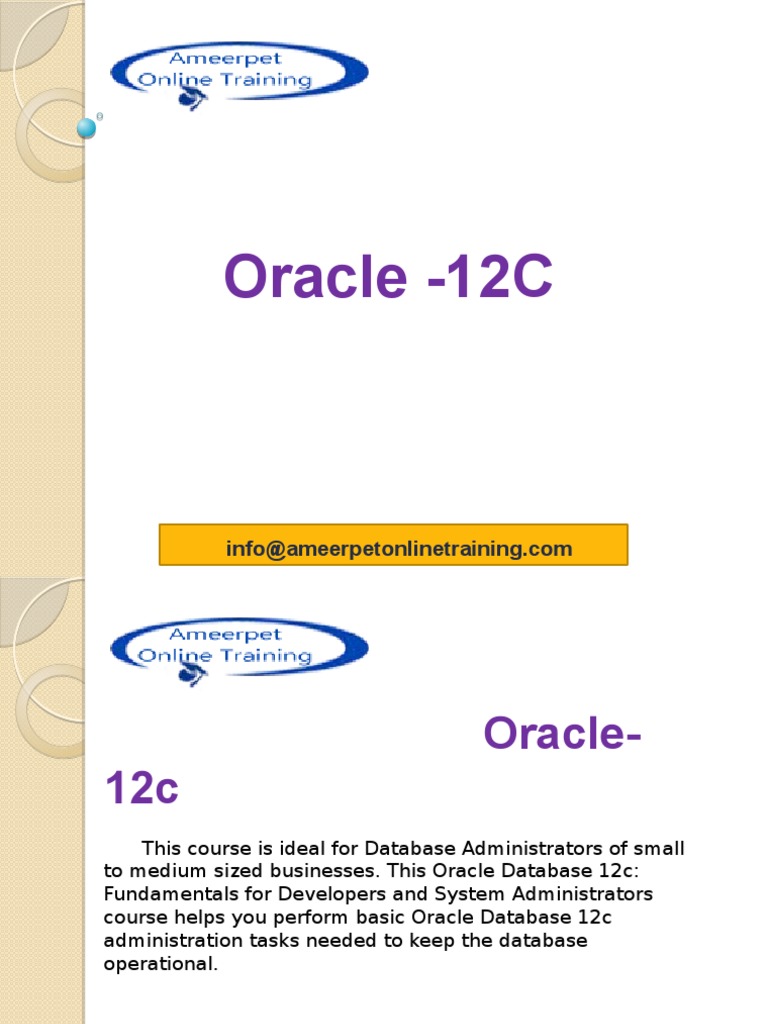 Oracle 12c Architecture 7493015 | PDF | Oracle Database | Backup