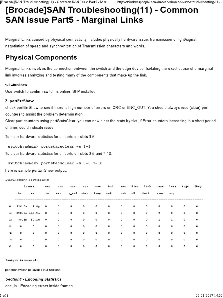 SAN Troubleshooting (11) - Common SAN Issue | PDF | Online And Offline ...