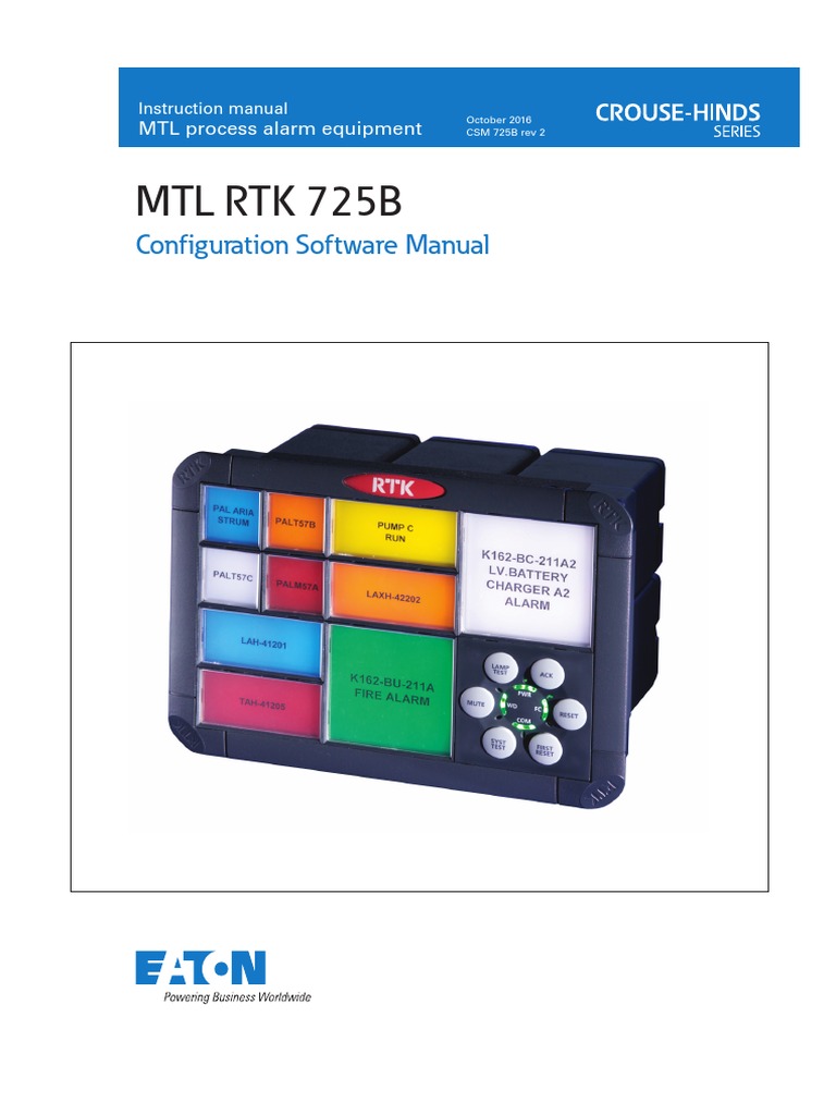 725B Configuration Software Rev 2 | PDF | Power Supply | Port (Computer ...