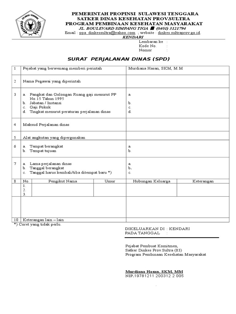 Contoh SPD | PDF