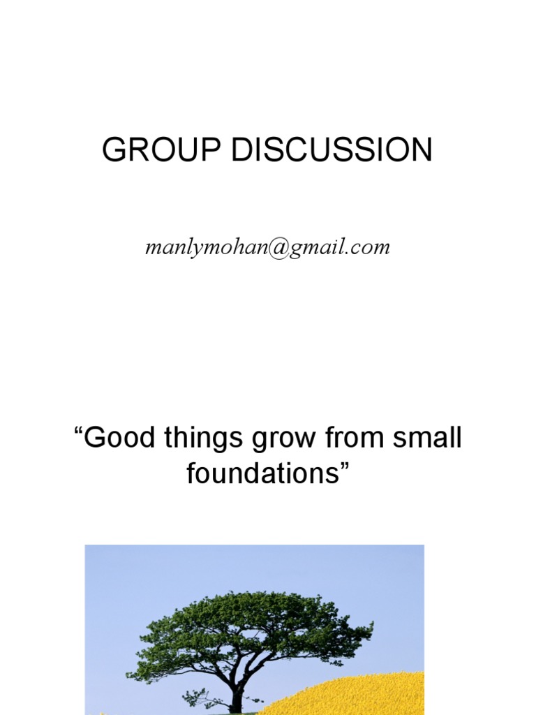 Group Discussion | PDF | Career & Growth | Wellness