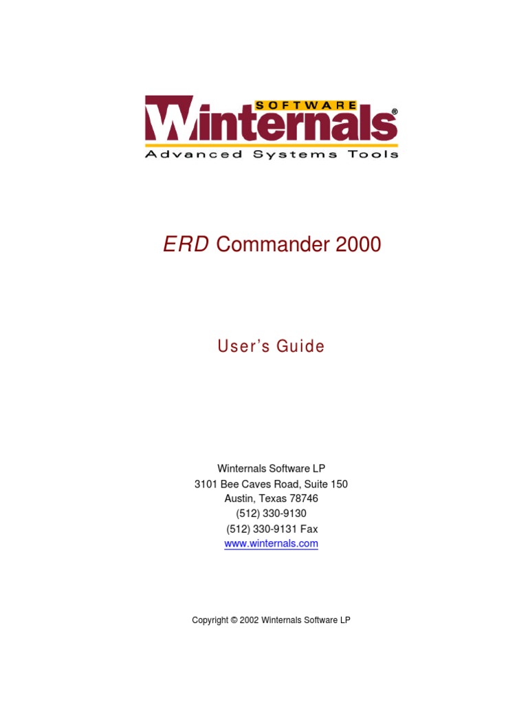 Erd Commander 2000 | PDF | Windows Registry | Computer File Erd Commander 2000 | PDF | Windows Registry | Computer File