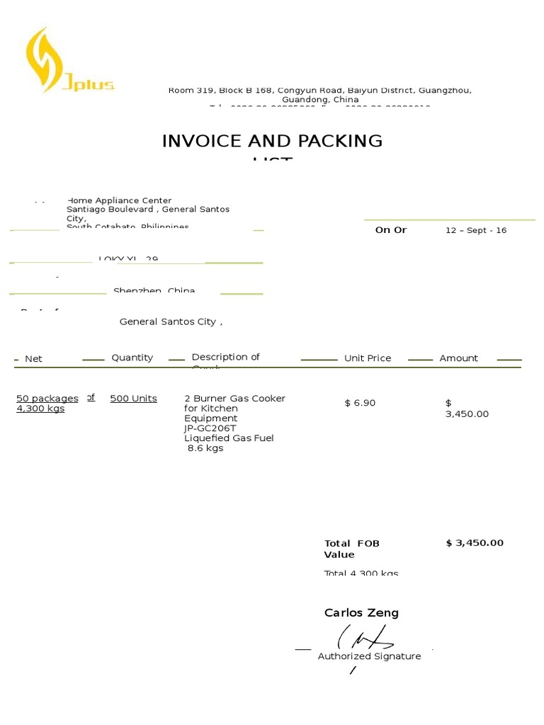 LKR Invoice and Packing List | PDF | Nature | Energy And Resource