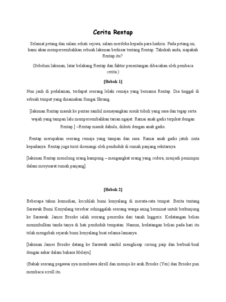 Cerita Rentap | PDF