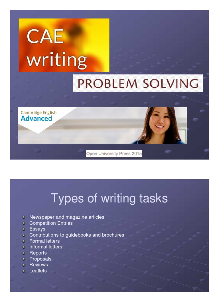 Cae Writing Problem Solving | PDF | Harry Potter | Advertising