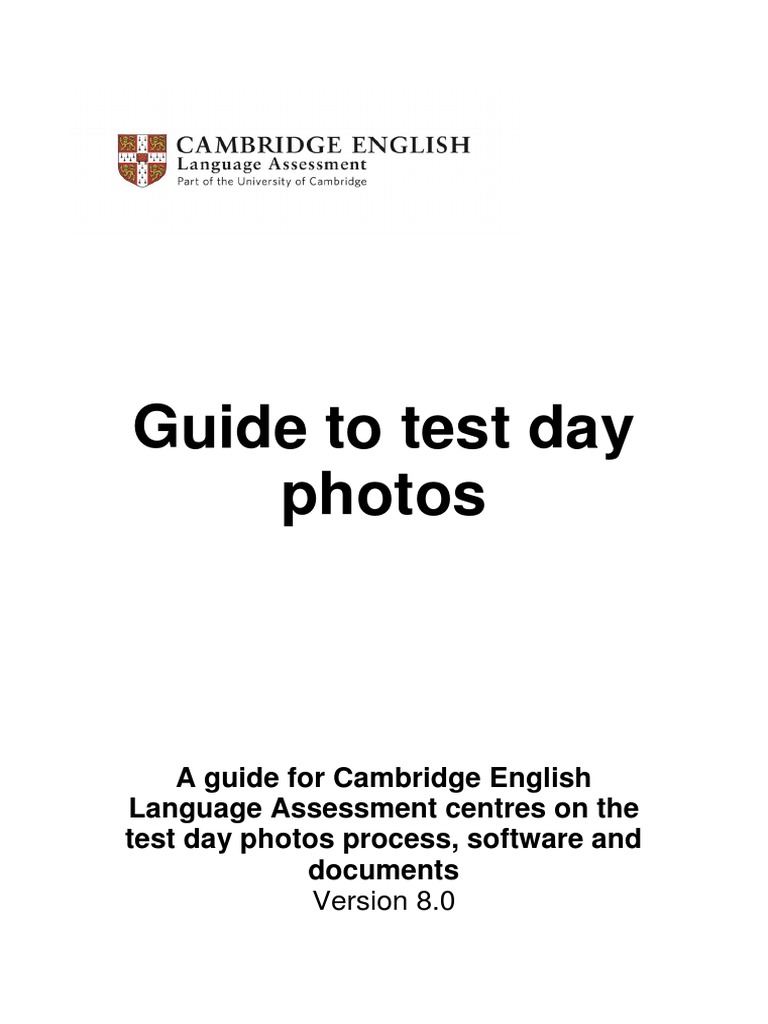 Cambridge Test Day Photo Guide | PDF | Personal Computers | Laptop