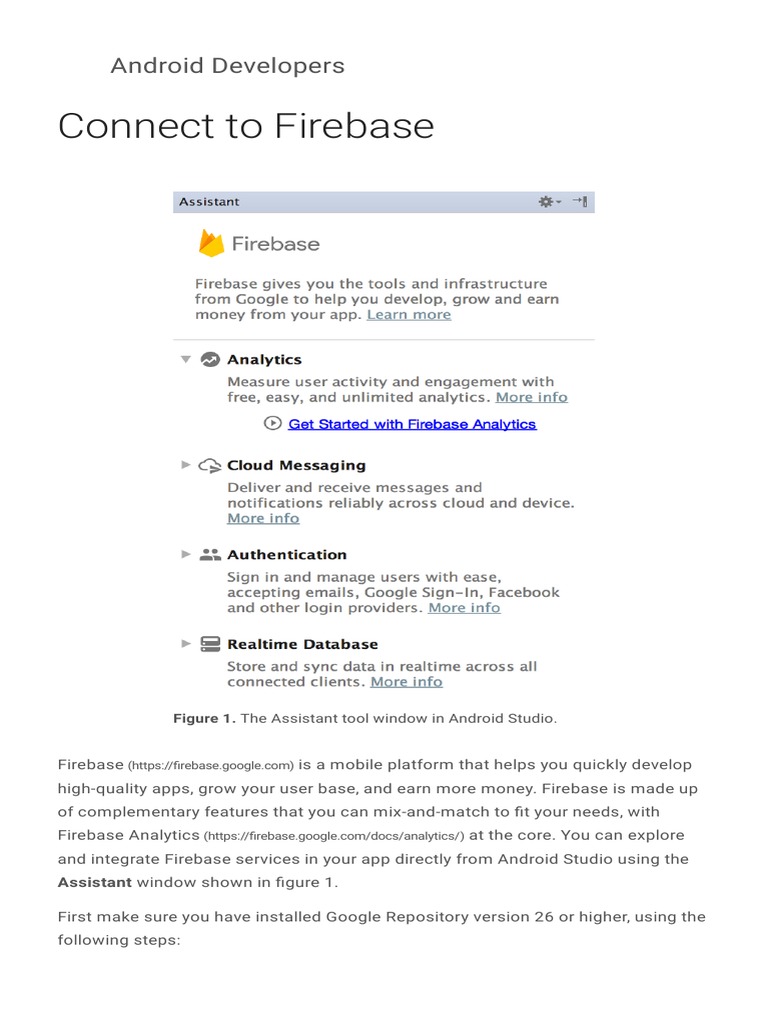 Connect To Firebase | PDF
