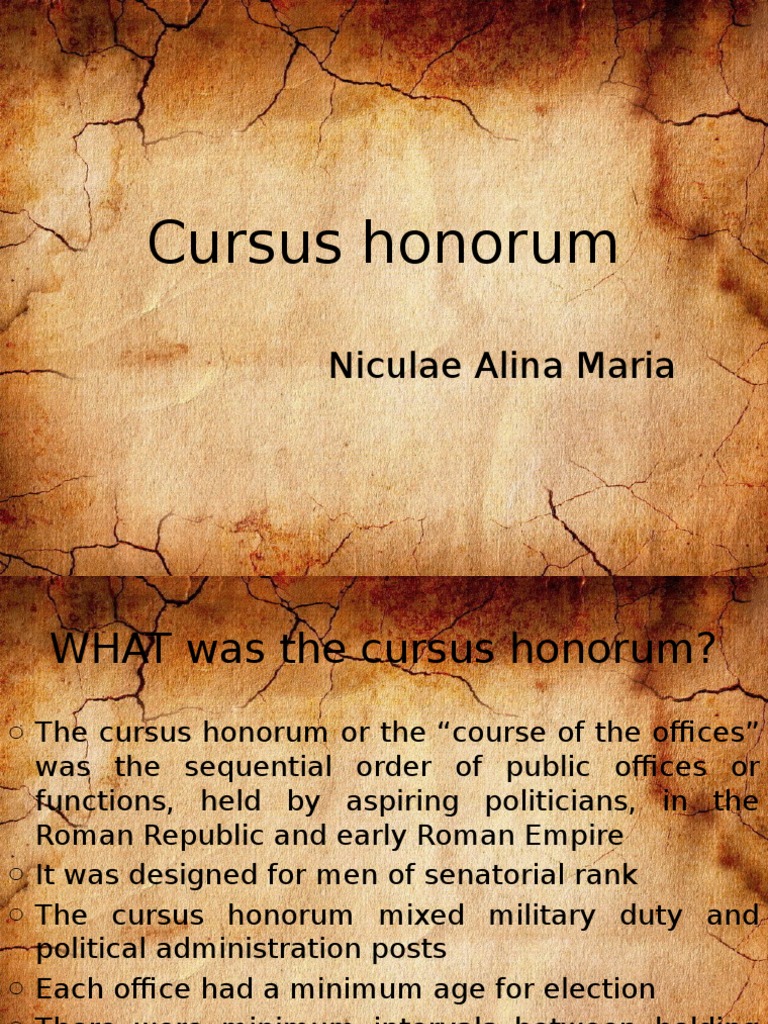 Cursus Honorum | PDF | Classical Antiquity | Ancient Europe