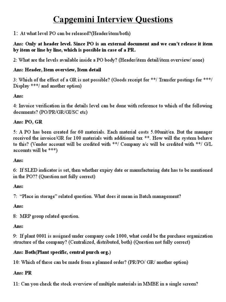 SAP MM Interview Questions | PDF | Database Schema | Parameter (Computer Programming)