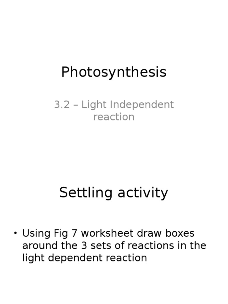 Light Independent Reaction | PDF | Photosynthesis | Adenosine Triphosphate