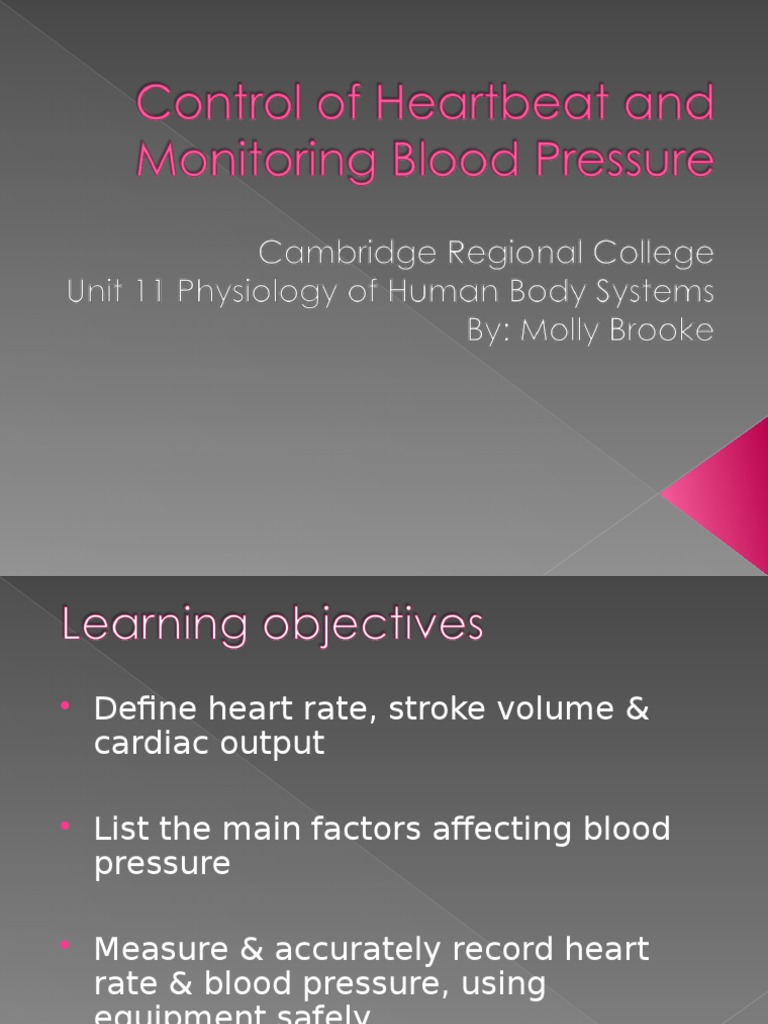 Control of Cardiac Cycle | PDF | Heart | Blood Pressure