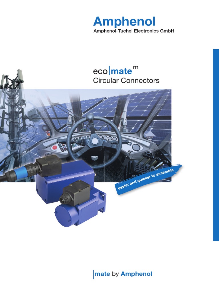 Amphenol Ecomate PDF | PDF | Electrical Connector | Manufactured Goods