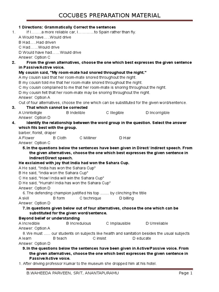 COCUBES Study Material | PDF | Entrepreneurship