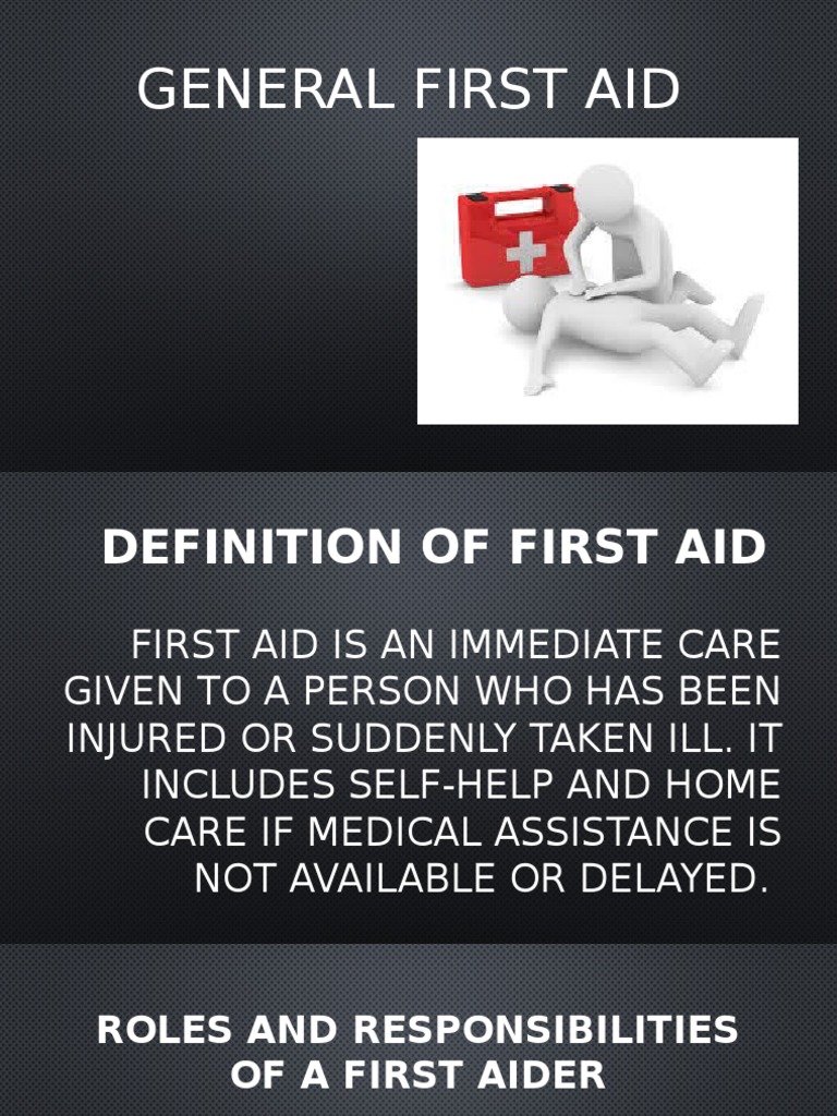 General First Aid | PDF | First Aid | Traumatology