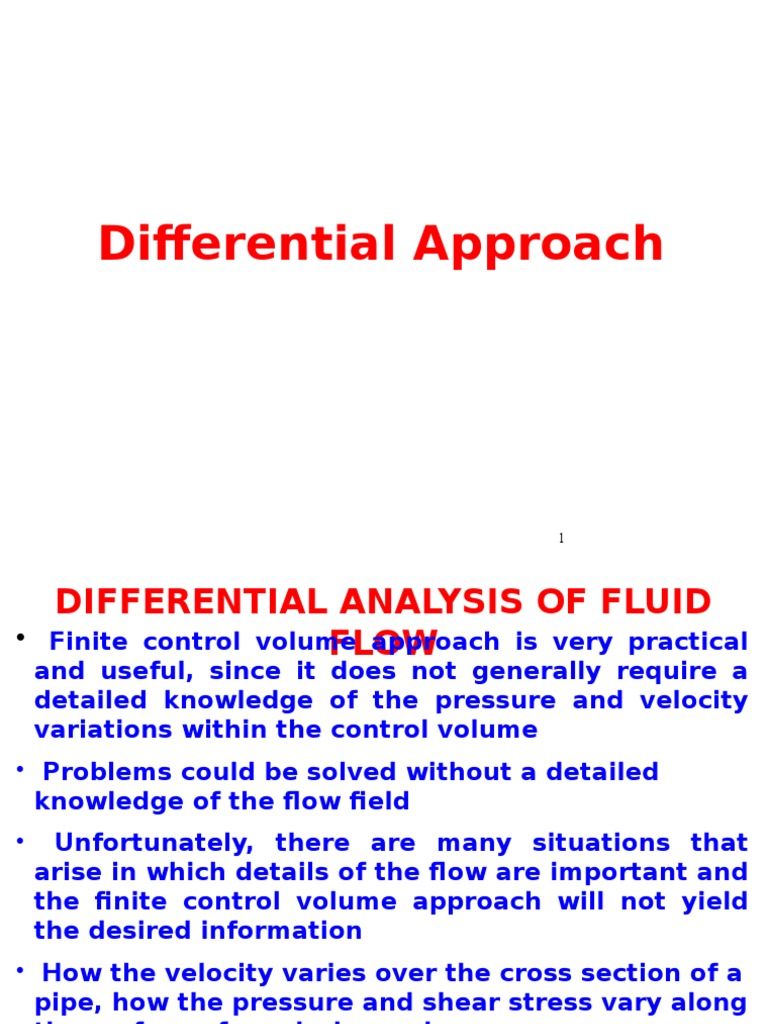 Chapter 5 Differential Approach | Download Free PDF | Fluid Dynamics ...