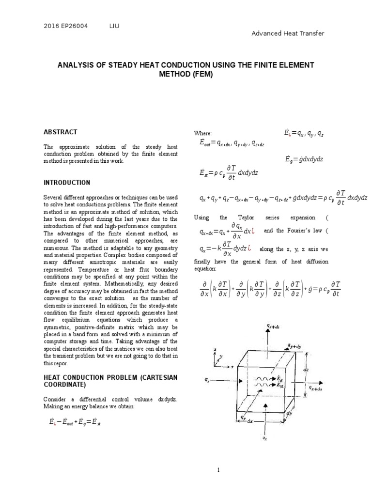 Heat transfer | Finite Element Method | Thermal Conduction