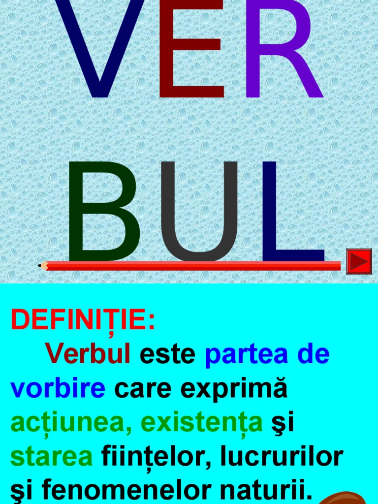 Verbul Clasa III | PDF