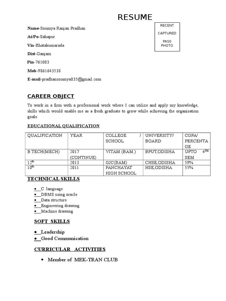 Soumya 'S Resume | PDF