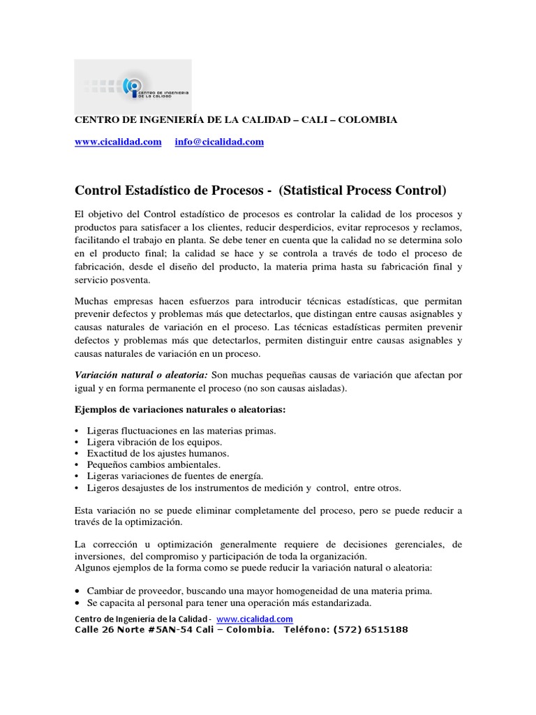 CP Y CPK - Control_Estadistico_de_Procesos -.pdf | Medición | Calidad ...