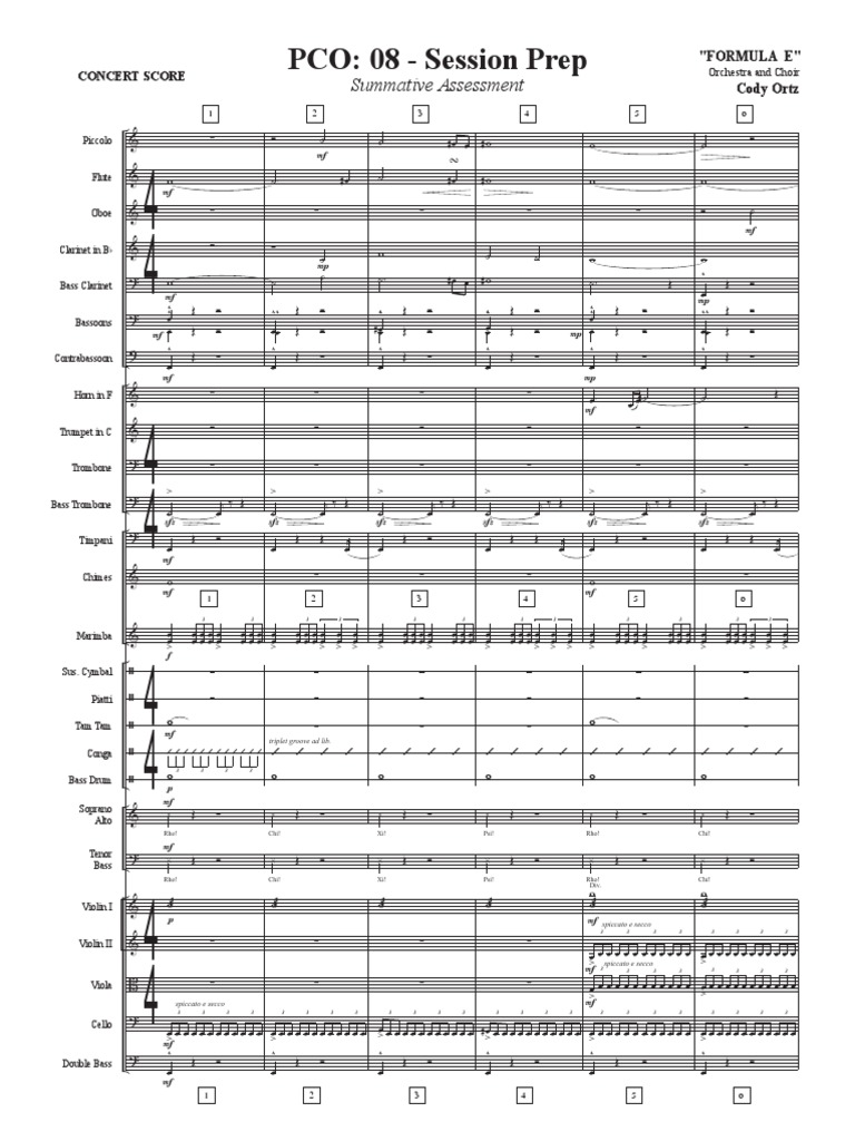 Formula e - Concert Score | Download Free PDF | Classical Music ...